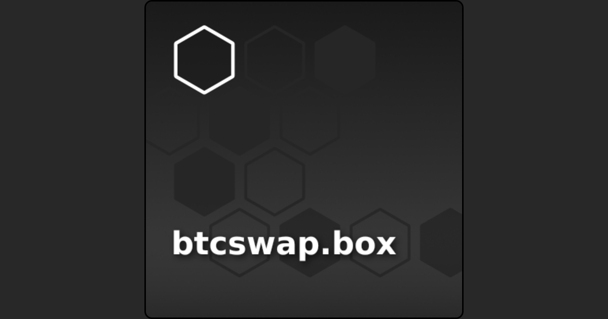 btcswap.box - Profile | .box
